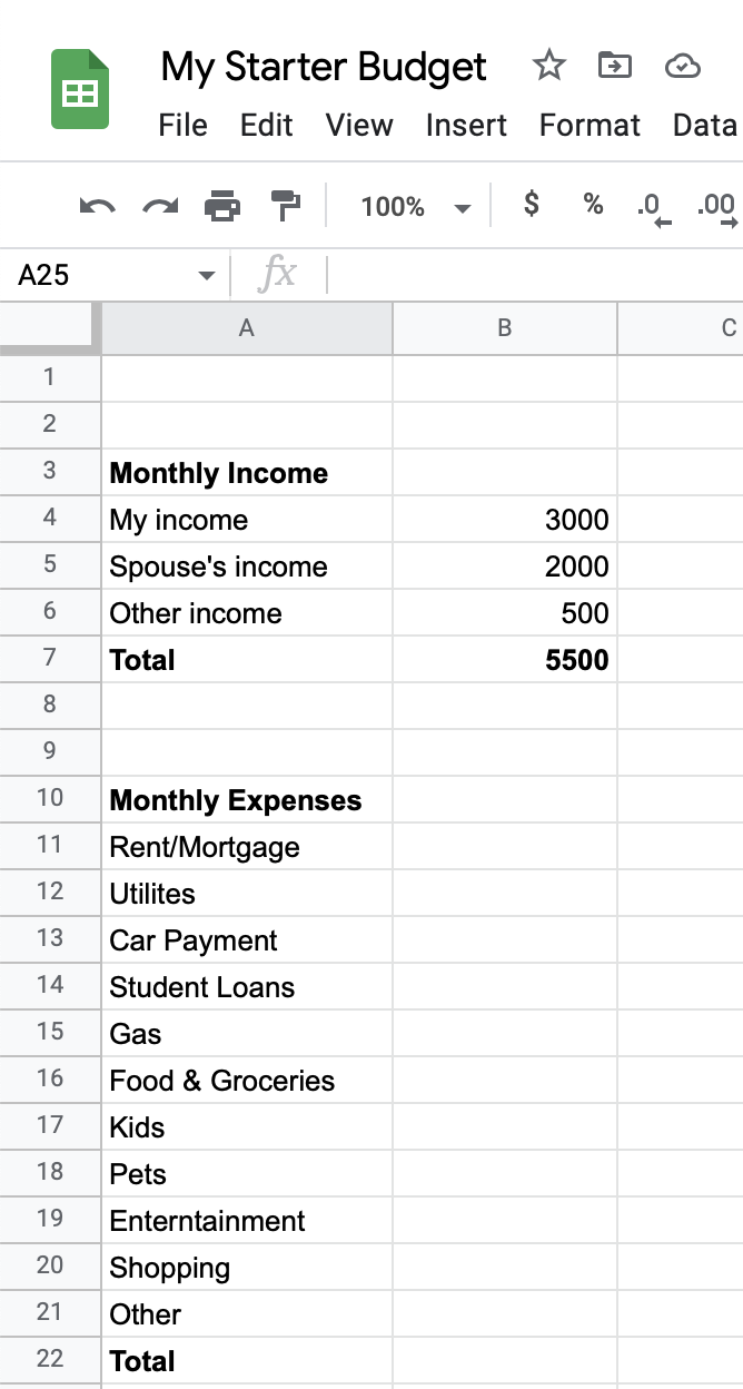 How To Make A Budget With Google Sheets BudgetSheet Articles News 